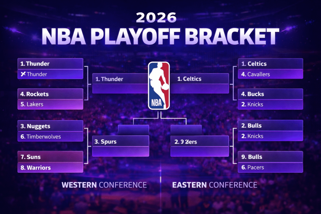 NBA Playoff Bracket 2026 - Updated Series Outcomes