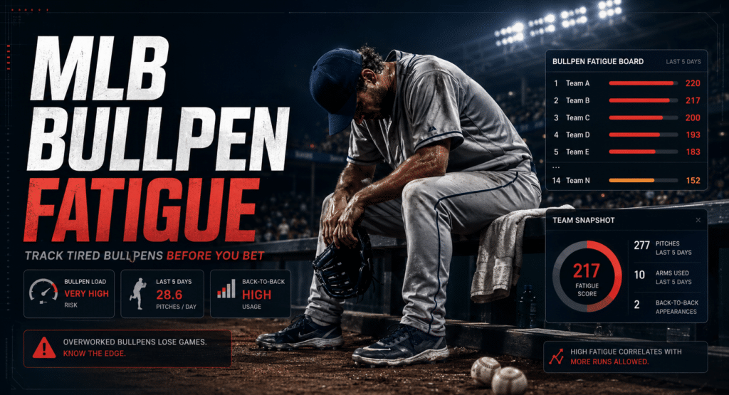 MLB Bullpen Fatigue: Track Tired Relief Pitching Before You Bet - CLEATZ